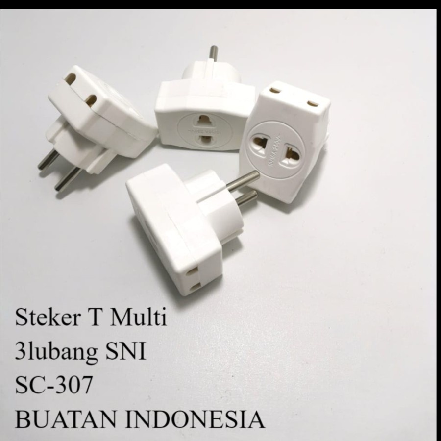 Jual Steker / Colokan T multi / Cabang 3 SNI SC307 | Shopee Indonesia