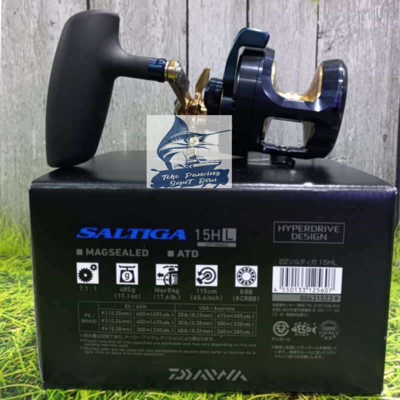 Jual REEL OH DAIWA SALTIGA 15HL HANDLE KIRI NEW 2022 JAPAN | Shopee Indonesia