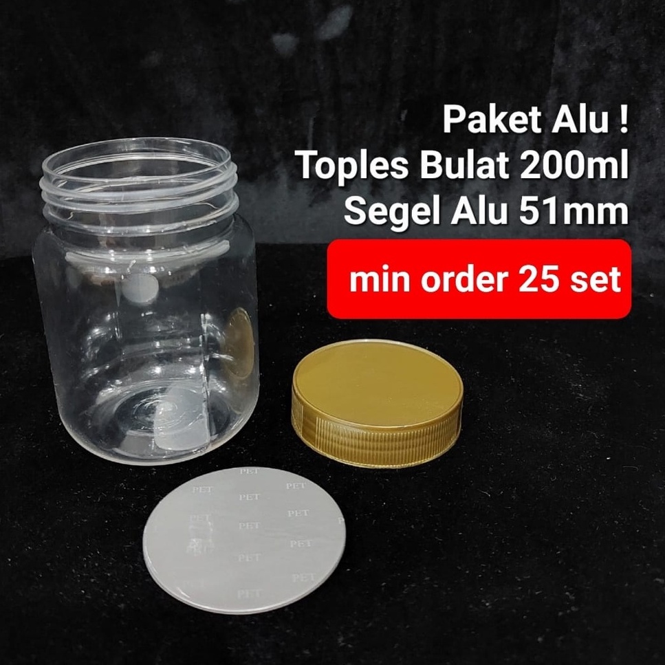 Jual Paket Alu & Paket Sumpal Plastik Toples BULAT 200ml | Shopee Indonesia