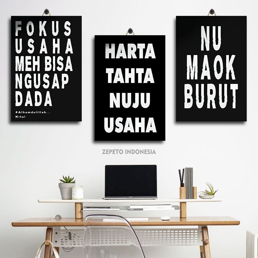 Jual POSTER RUANG QUOTE SUNDA 20X30 HDFUM/4LUGN/ POSTER QUOTE SUNDA ...
