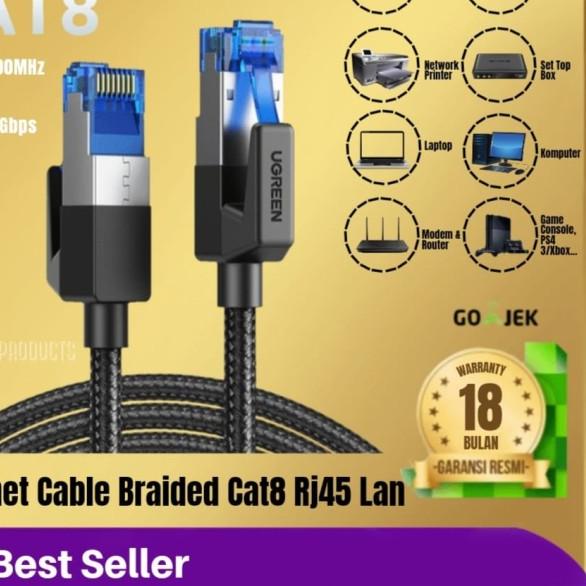 Jual Ugreen kabel lan cat 8 ethernet rj45 cat8 gigabit 40gbps network ...