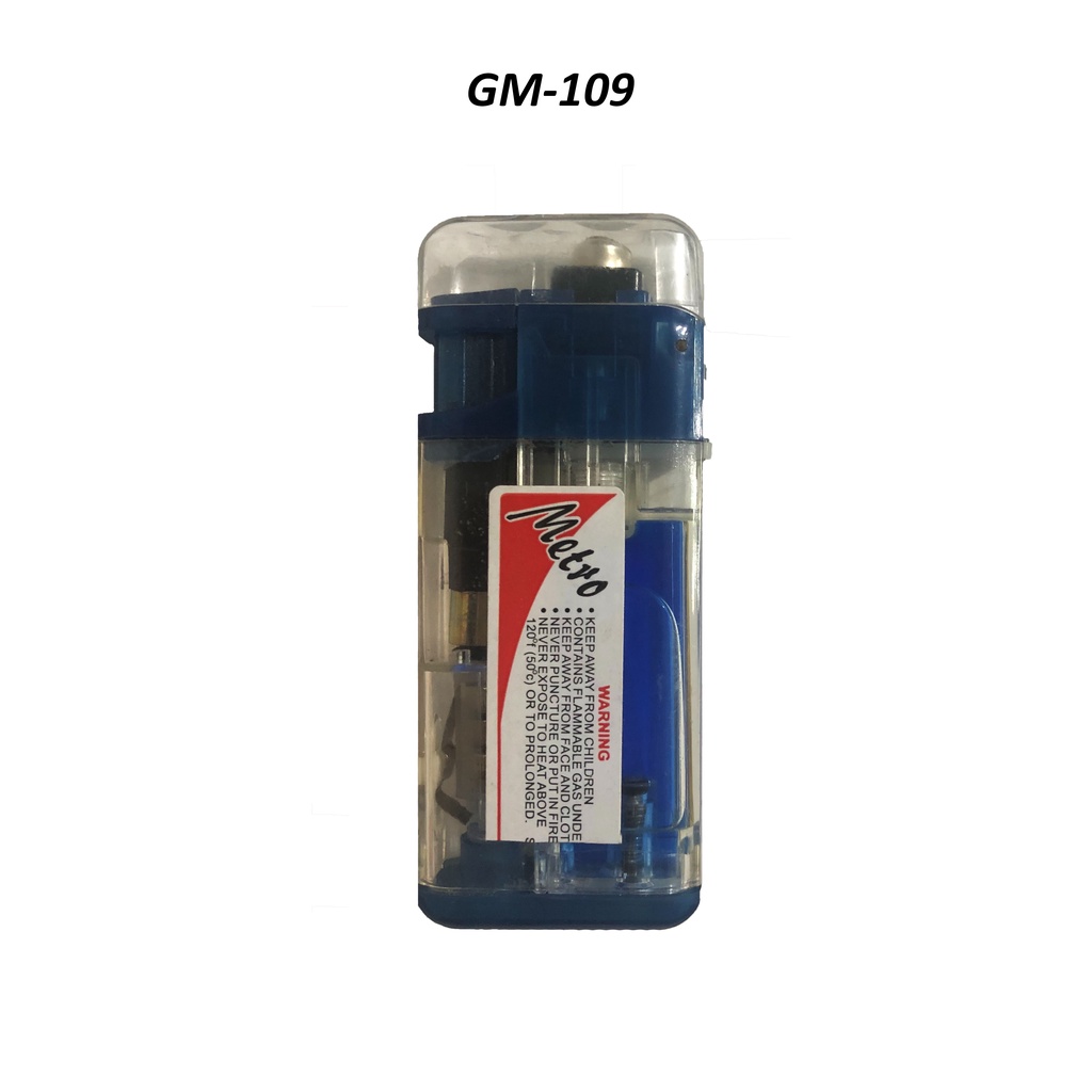 Jual Mancis Korek Api Gas Bara Senter Metro Lighter Isi Ulang GM-109 ...