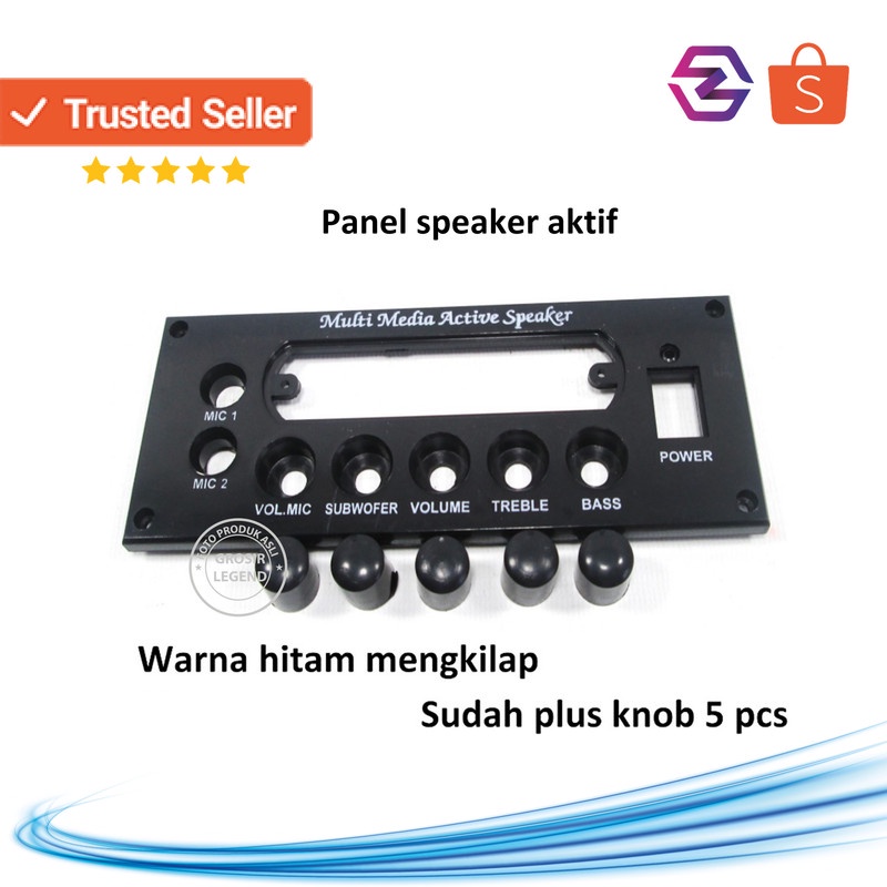 Jual Panel speaker aktif aktive modul usb mp3 5 lubang knop | Shopee ...