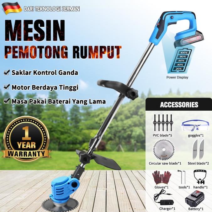 Jual Mesin potong rumput Pemotong Rumput Eletrik Portable Tampilan daya ...