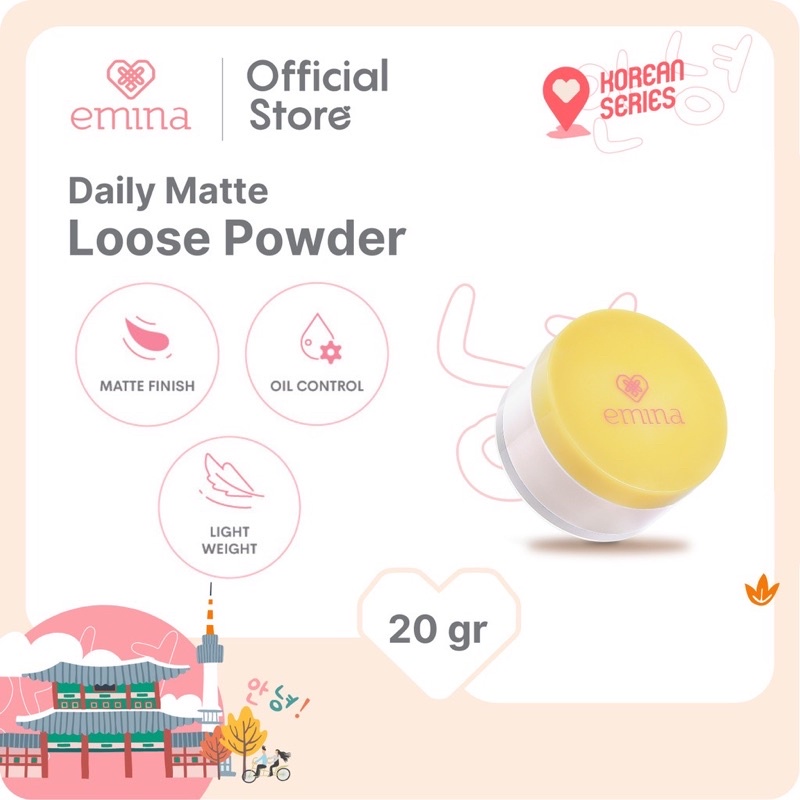 Jual Emina Daily Matte Loose Powder Bedak Tabur Oil Control | Shopee ...