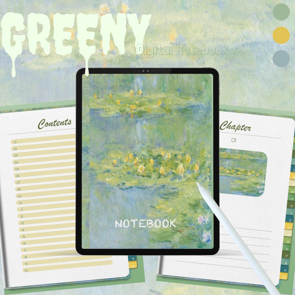 Jual Digital Notebook fresh color --- Greeny Digital Notebook | Shopee ...