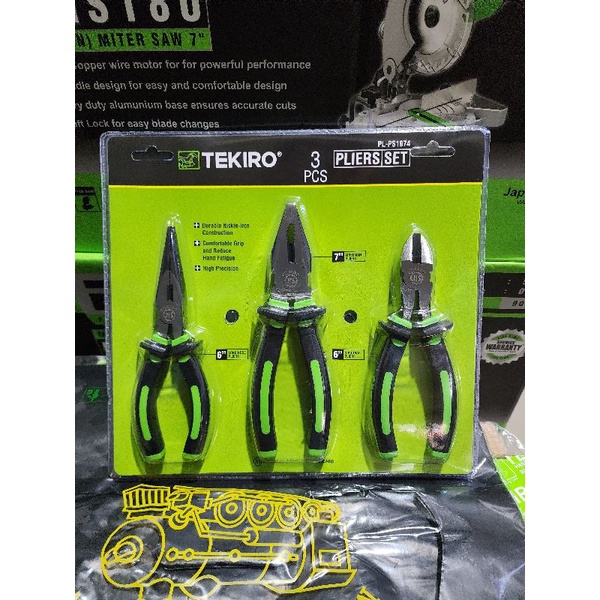 Jual TEKIRO TANG SET 3 PCS KOMBINASI POTONG LANCIP PAKET SET TANG TEKIRO 3 PCS | Shopee Indonesia