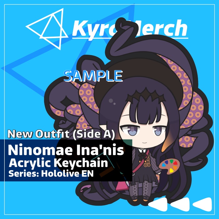Jual Keychain Hololive English Ninomae Inanis New Outfit (Double Sided ...