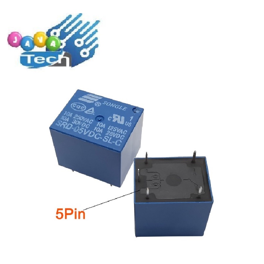 Jual Relay 5 Kaki SRD 05V 12V 24V DC 10A | Shopee Indonesia