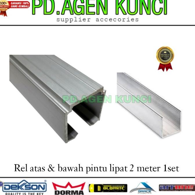 Jual Rel Pintu Lipat Atas Bawah Hd 200 Rel Pintu Folding 1Set Top ...