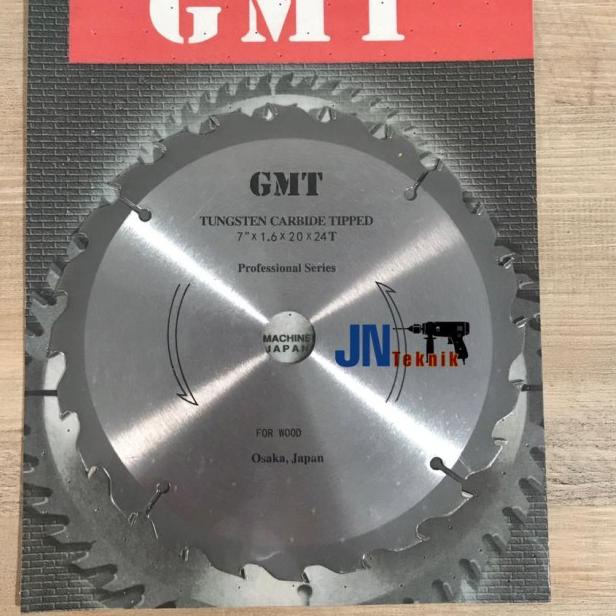 Jual MATA GERGAJI POTONG KAYU GMT 7" × 24 T / MATA CIRCULAR SAW GMT 7 INCH | Shopee Indonesia