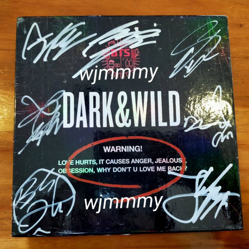 Jual BTS Signed Album Dark & Wild (Original MWAVE) | Shopee Indonesia