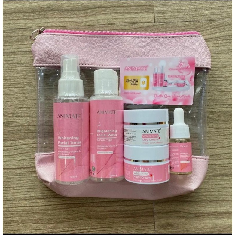 Jual PAKET 5IN1 ANIMATE / WHITENING SERIES | Shopee Indonesia