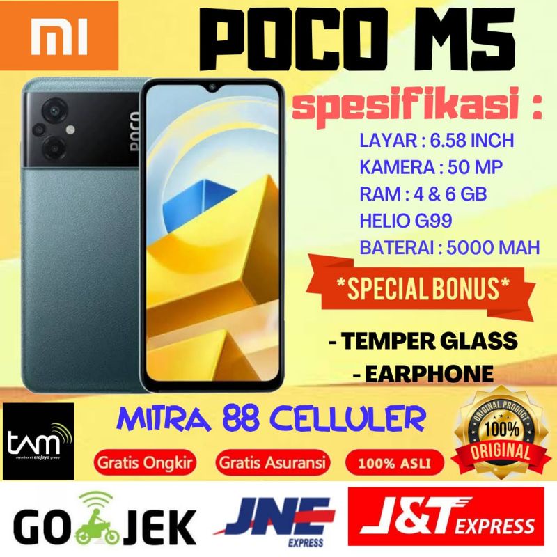 Jual POCO M5 NFC RAM 4/128GB GARANSI RESMI XIAOMI | Shopee Indonesia