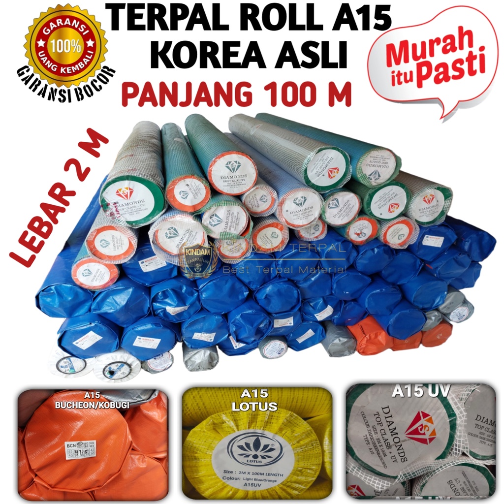 Jual TERPAL ROLL A15 KOREA IMPORT BAHAN PE BERKULITAS MURAH | TERPAL ...