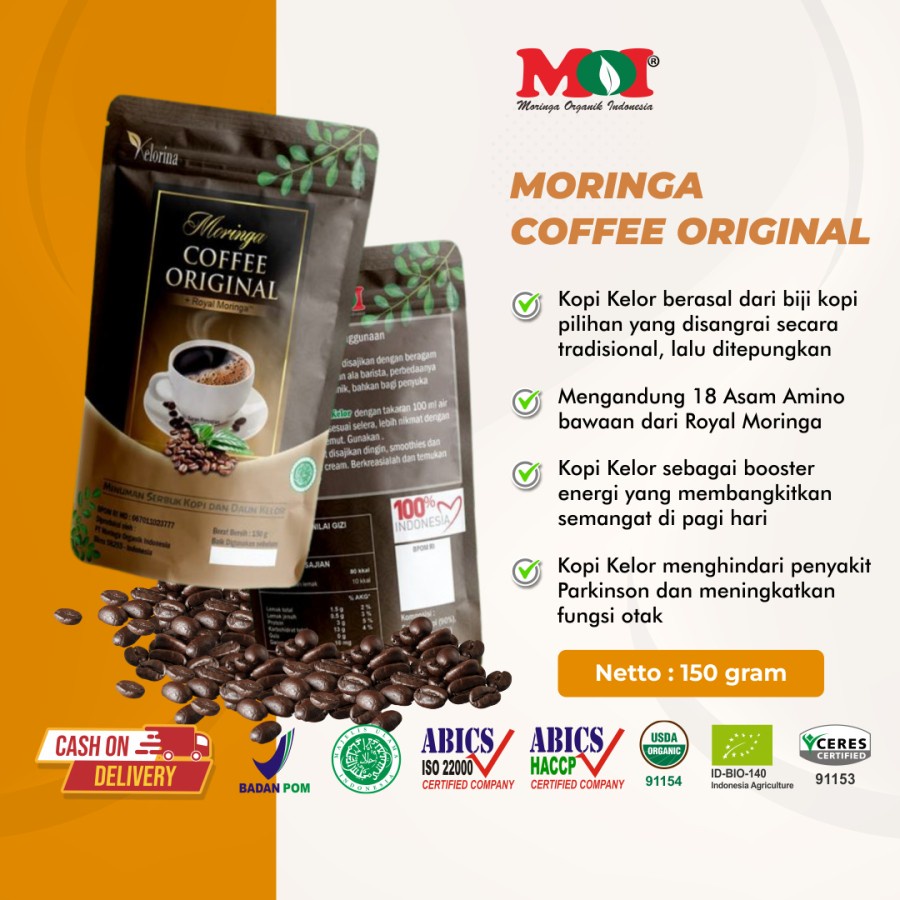 Jual Moringa Coffee Original Minuman Sehat Instan Kopi Kelor Premium ...