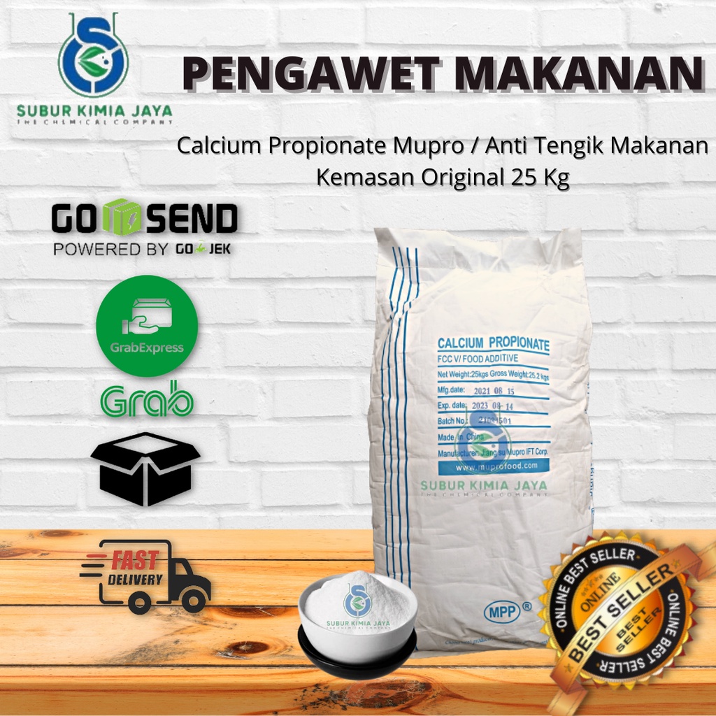 Jual Calcium Propionate Powder Mupro Ex. RRC Food Grade Anti Tengik 25 ...
