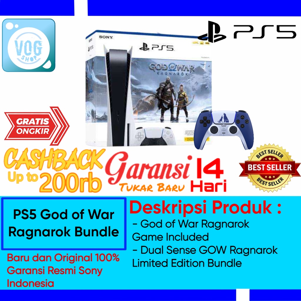 Jual PS5 God of War Ragnarok Bundle Disc Version - PS5 GOW Ragnarok ...