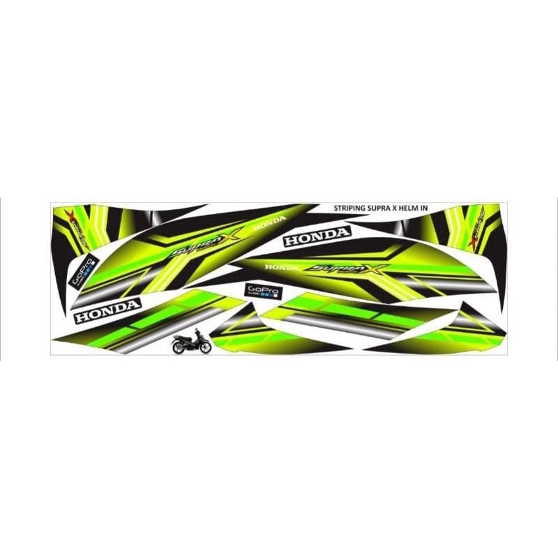Jual STRIPING MOTOR HONDA SUPRA X 125 HELM IN GRAFIS / STIKER LIS ...