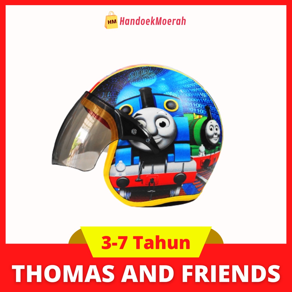 Jual Helm Anak HALF FACE THOMAS AND FRIENDS Murah / Helmet Non SNI ...