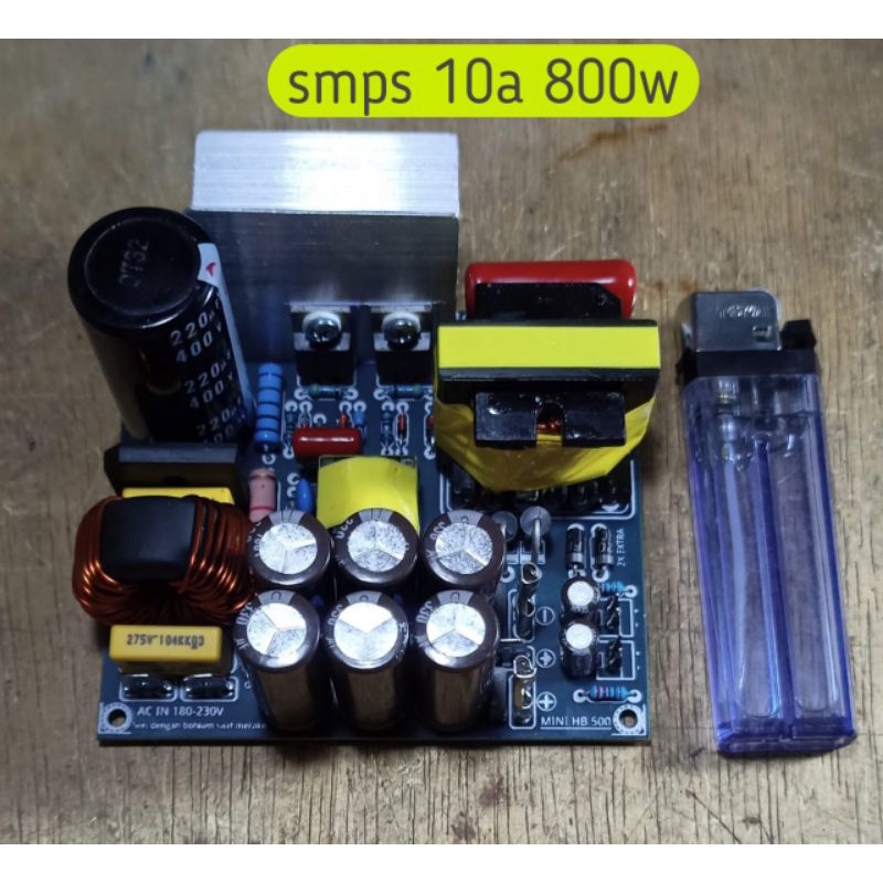 Jual Power supply PSU smps SOS HB mini 10a daya 800watt ct 80-35volt halfbridge trafo suplay ...