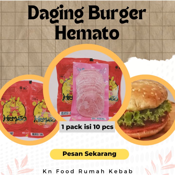 Jual Daging Burger Hemato 1 Pack-Isian Burger Terjangkau | Shopee Indonesia