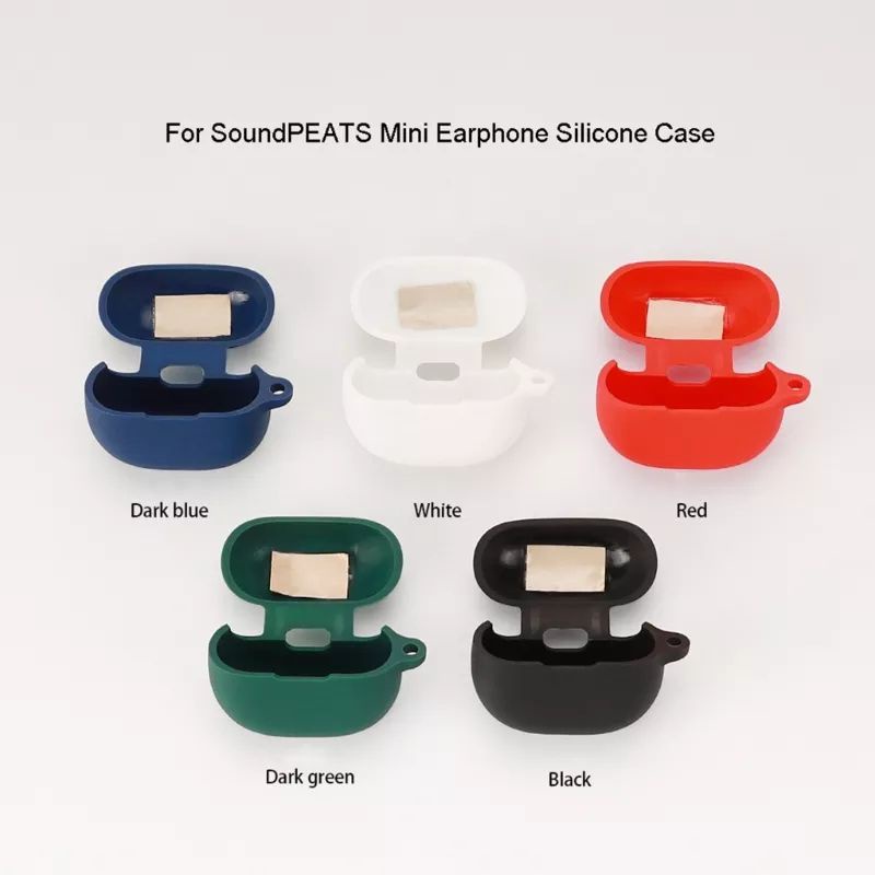 Jual Case Casing Cover Silicone Protective SoundPeats Mini / Soundpeats Mini HS + Carabiner ...