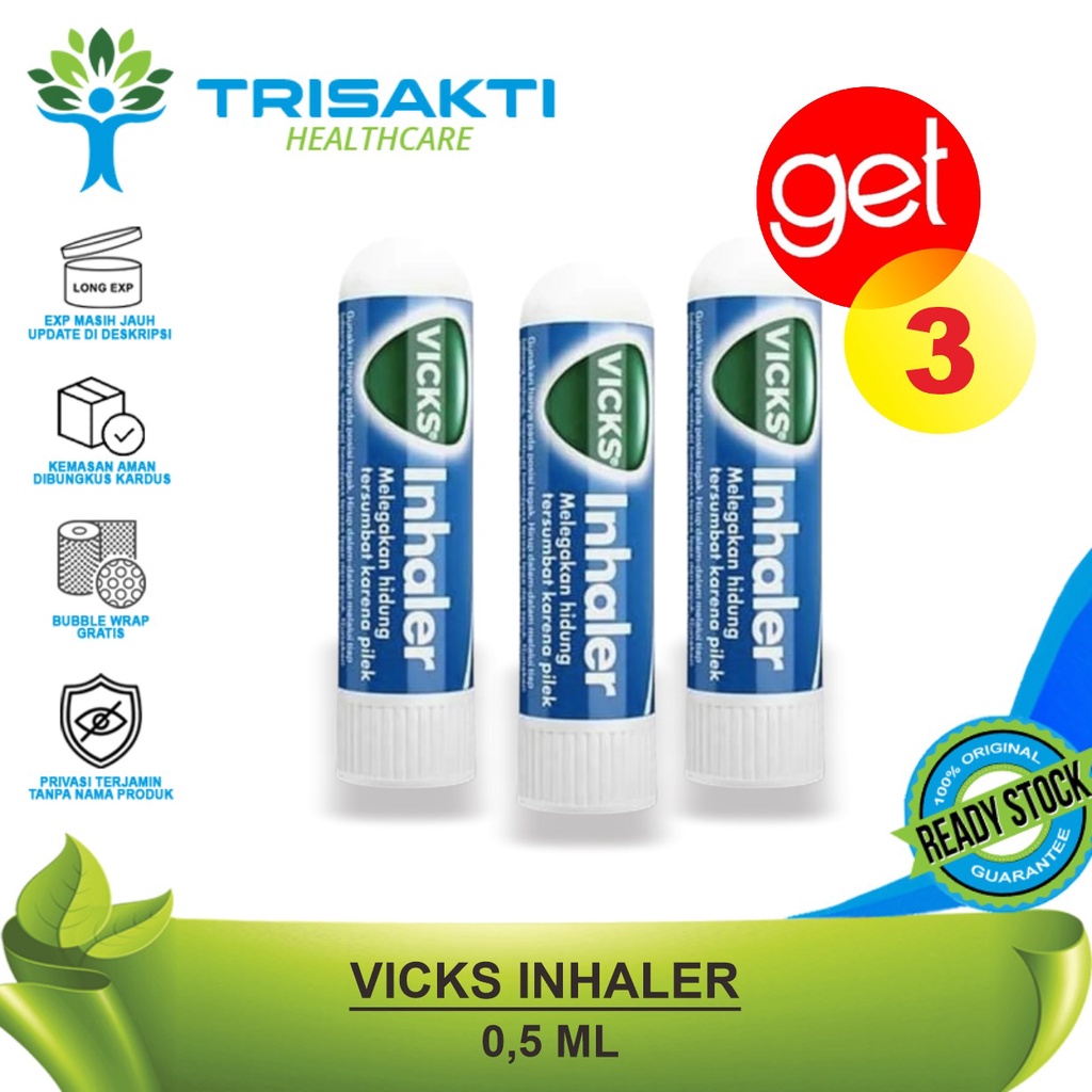 Jual Bundling Promo Vicks Inhaler - Meringankan Gejala Batuk Pilek Dan ...