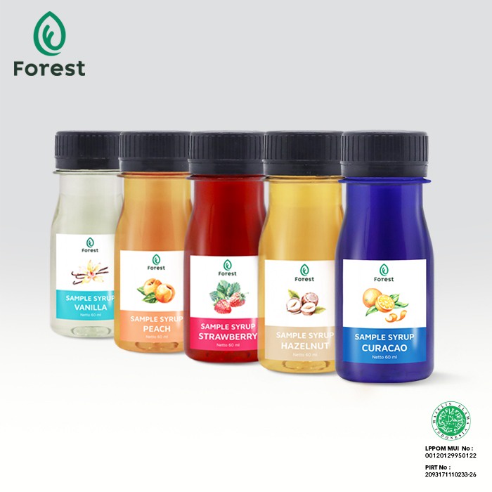 Jual Forest Sirup Paket Sample A - 5 Variant Syrup Forest Bubble Drink ...
