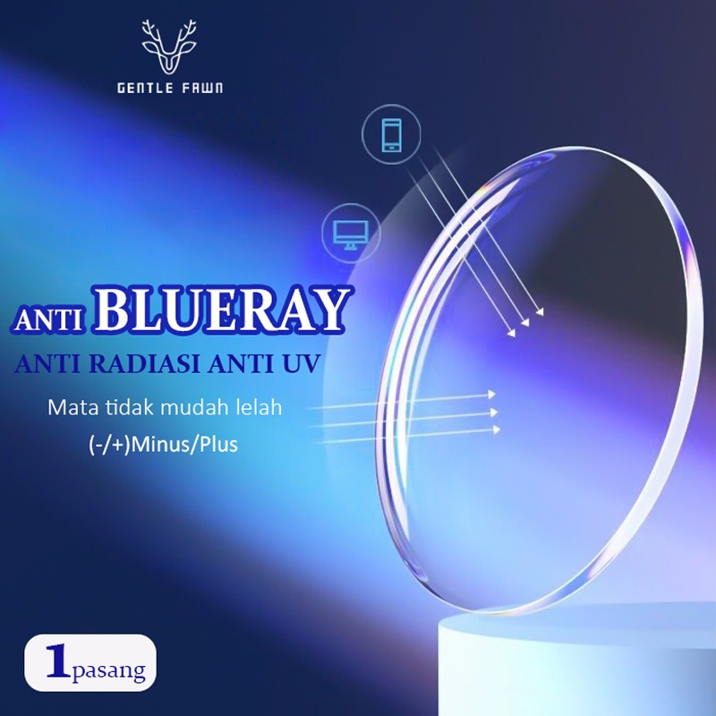 Jual GENTLE FAWN Lensa ABR 156 161 167 Kacamata Anti Radiasi Blueray Anti UV Lensa Antiradiasi ...