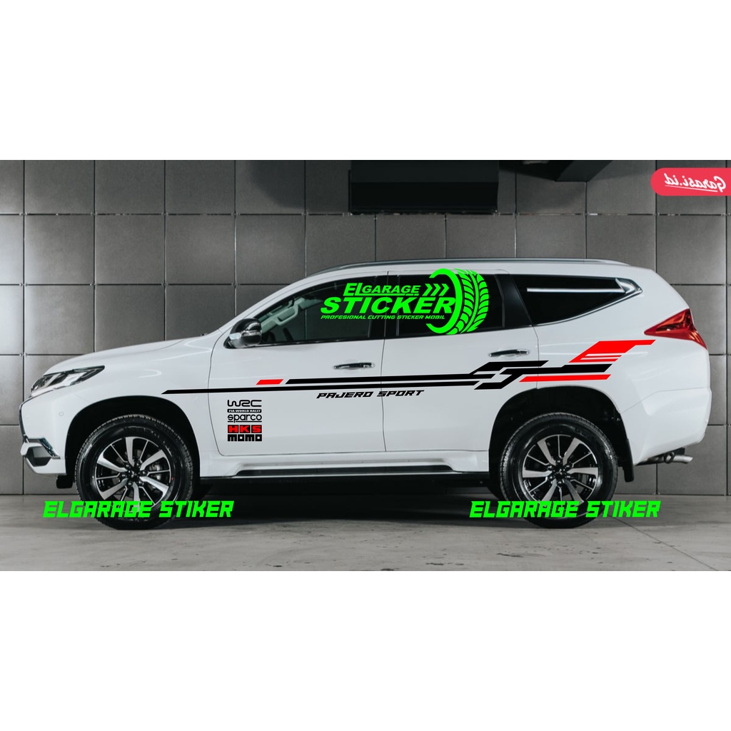 Jual Stiker mobil pajero sport stiker variasi mobil pajerosport cutting ...