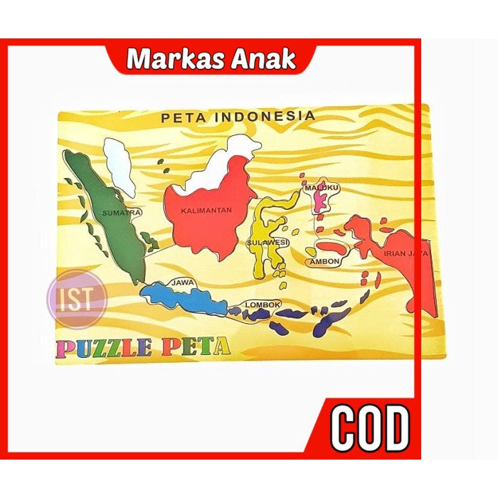 Jual Mainan Anak Anak Umur 3 4 5 6 7 Tahun Hadiah Puzzle Papan Kayu ...