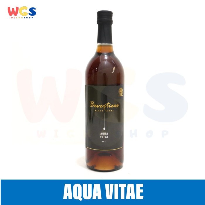 Jual Syrup Bevertiere Black Label Aqua Vitae Flavored 750ml - Halal ...