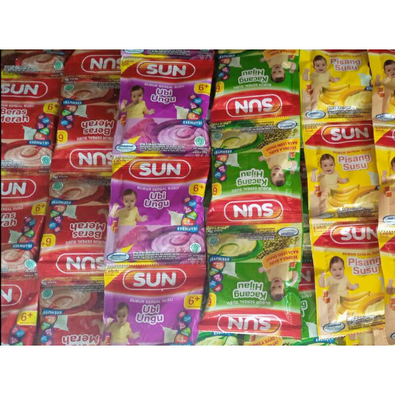 Jual SUN BUBUR SEREAL SUSU 1 RENCENG ISI 8PCS @20GR | Shopee Indonesia