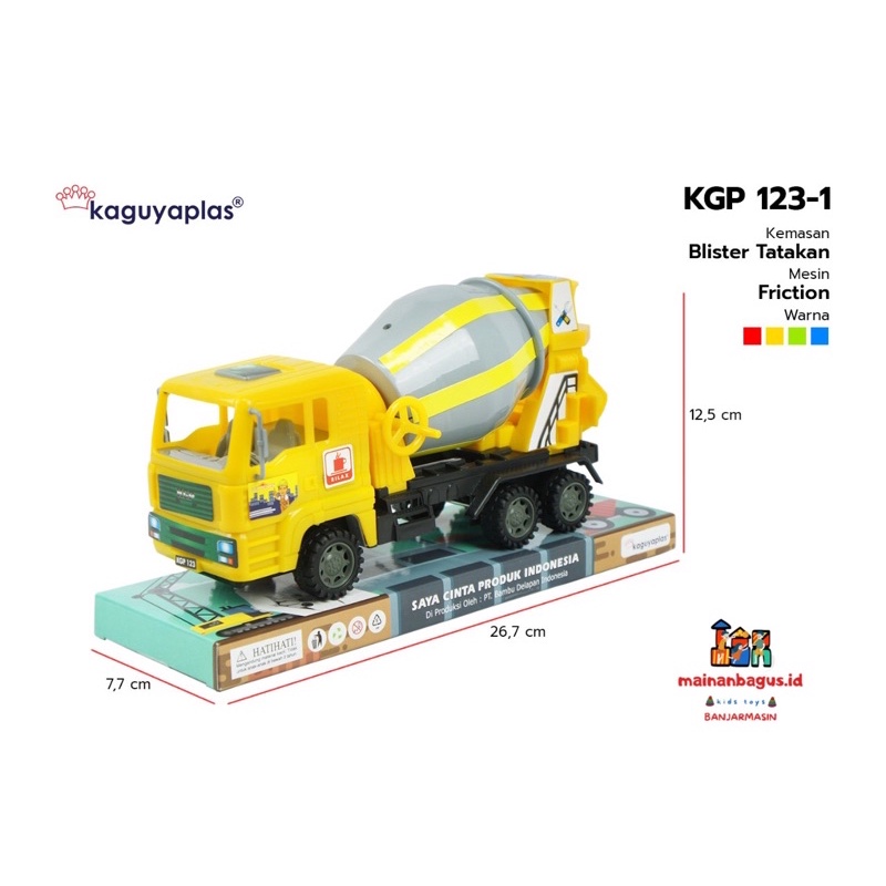Jual Mainan Anak Truk Molen JUMBO / Cement Mixer Truck / Mobil ...