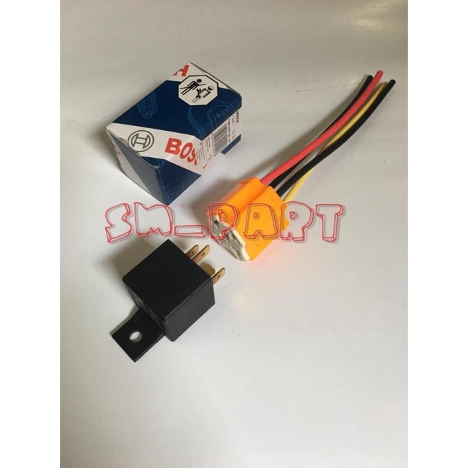 Jual relay-soket riley keramik + relay bosch kaki empat 4 | Shopee ...