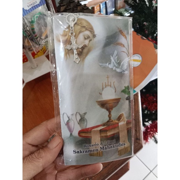 Jual KAPLET ROSARIO DAN LITANI SAKRAMEN MAHA KUDUS | Shopee Indonesia