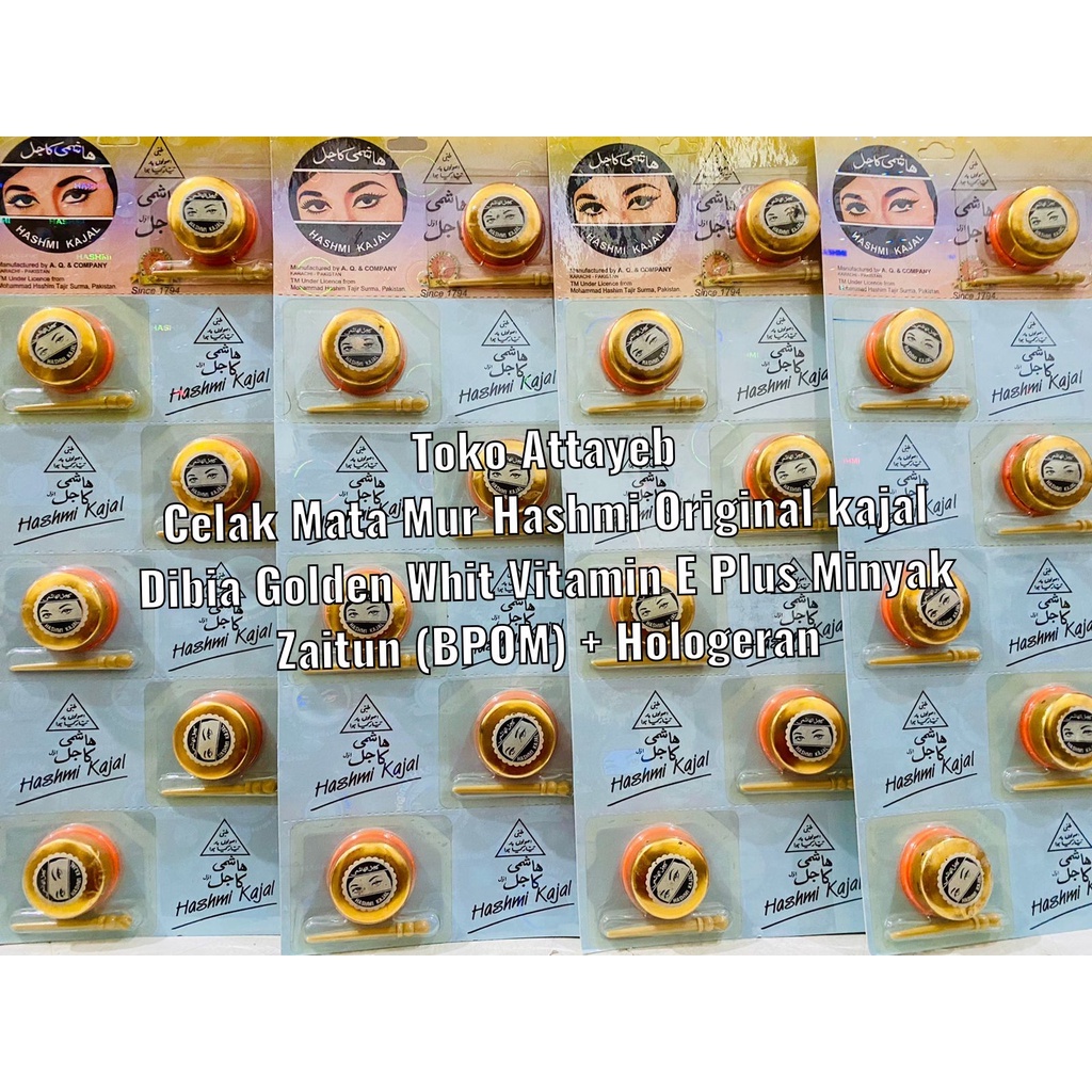 Jual Celak Mata Mur Hashmi Original kajal Dibia Golden Whit Vitamin E ...