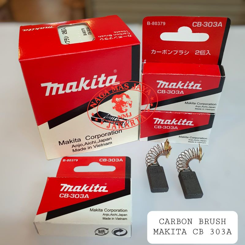 Jual CARBON BRUSH MAKITA CB 303 A / SPUL / SEPUL / BOSTEL / ARANG MAKITA CB 303 / CARBON BRUSH ...