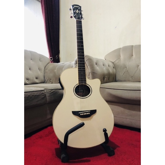 Jual Gitar Yamaha APX-600 White Original | Shopee Indonesia