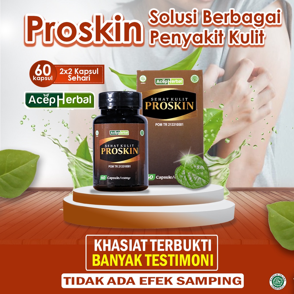 Jual PROSKIN Kapsul Binahong Obat Gatal Kulit Jamur Panu Hapuran Kadas ...