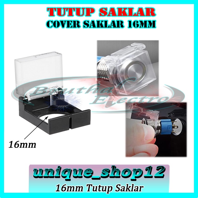 Jual Saklar Tutup Saklar 16mm Button Cover Pelindung Tombol Tutup ...