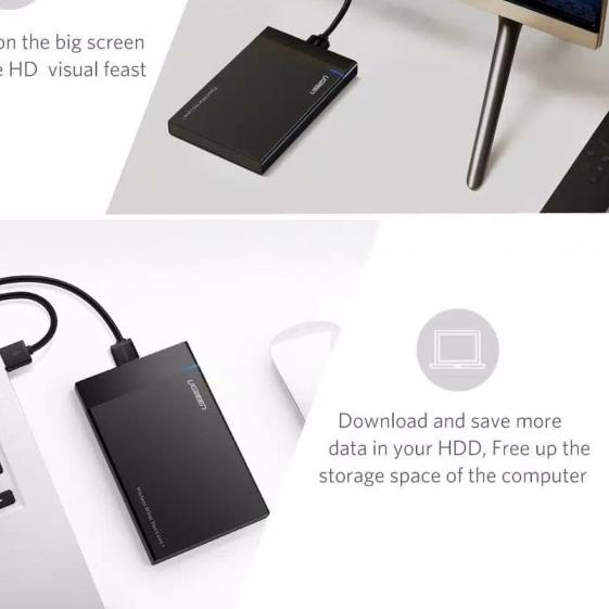 Jual Ugreen Casing Enclosure Hard Disk External 2.5 "SATA USB3.0 - (30848) | Shopee Indonesia