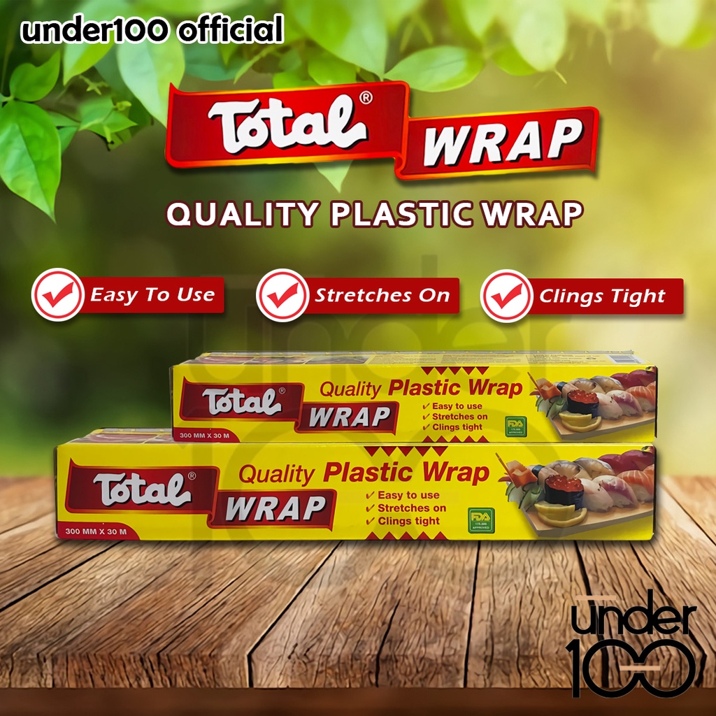 Jual Under100 Total Wrap Quality Plastic Wrap 380 MM x 15 MM | 300 MM x ...