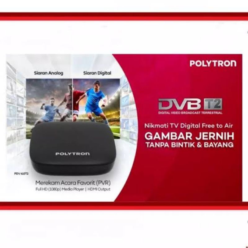 Jual Set Top Box Polytron PDV 700T2 Siaran Digital UHF Bukan Parabola ...