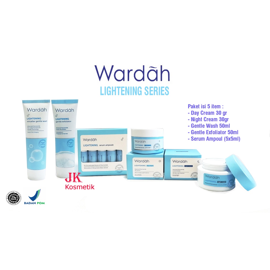 Jual Paket Wardah Lightening Series - Paket Pencerah Wajah - Whitening ...