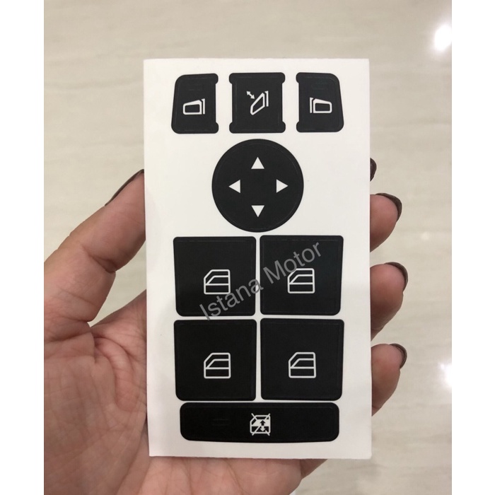 Jual Sticker stiker switch power window mercedes w204 w212 cla | Shopee ...