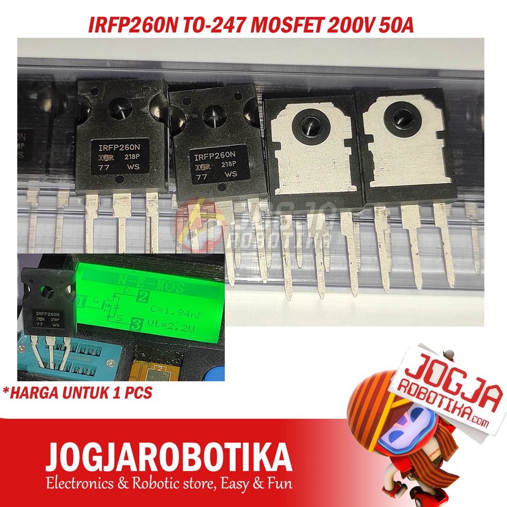 Jual IRFP260N TO247 MOSFET 200V 50A | Shopee Indonesia
