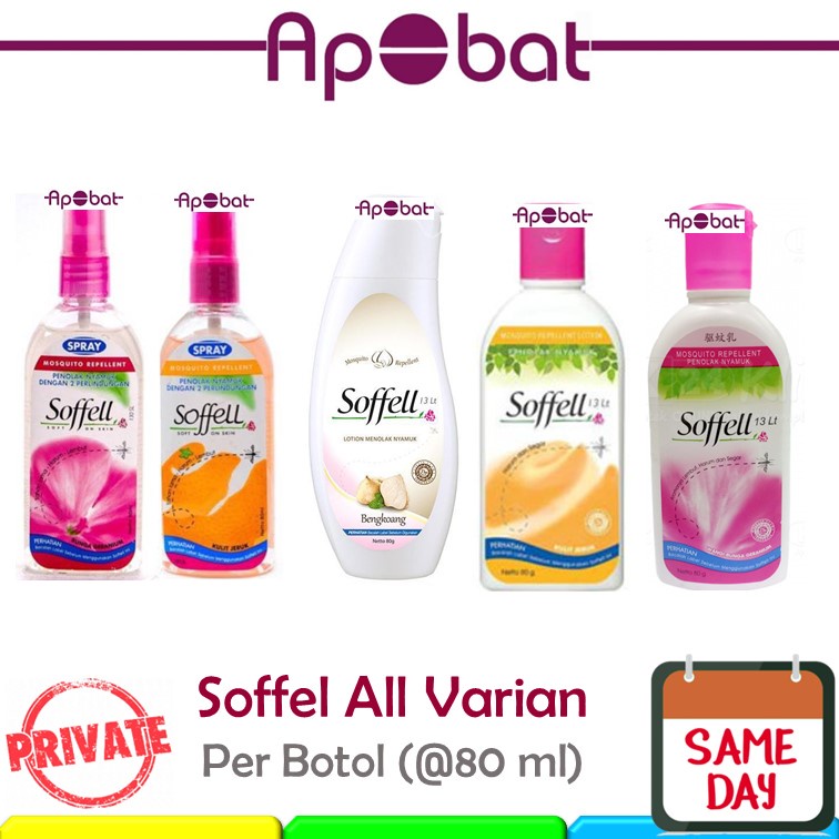 Jual - ApObat - Soffell Botol 80 ml / Spray Sofell Soffel Sofel Sachet ...