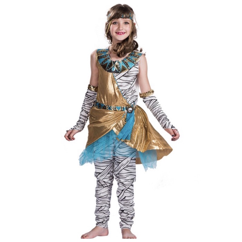 Jual kostum mumi cleopatra cosplay halloween | egypt mummy costume ...